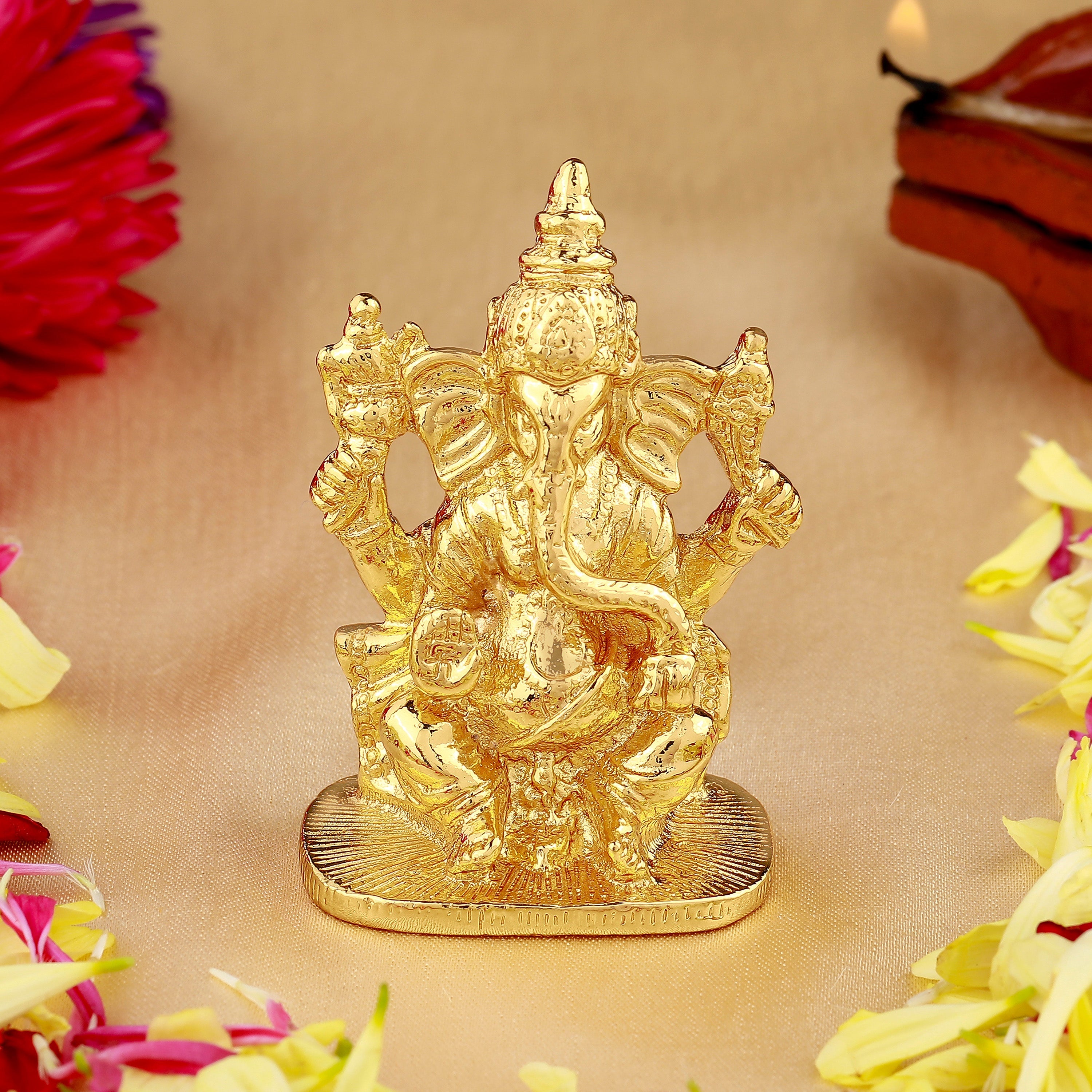 Buy Estele Gold Plated Divine Ganesh Idol Online